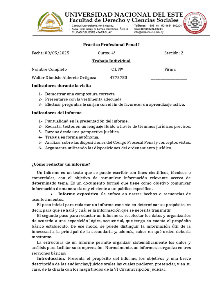 Ficha de Trabajo - Walter Alderete | PDF | Apelación | Ley Pública