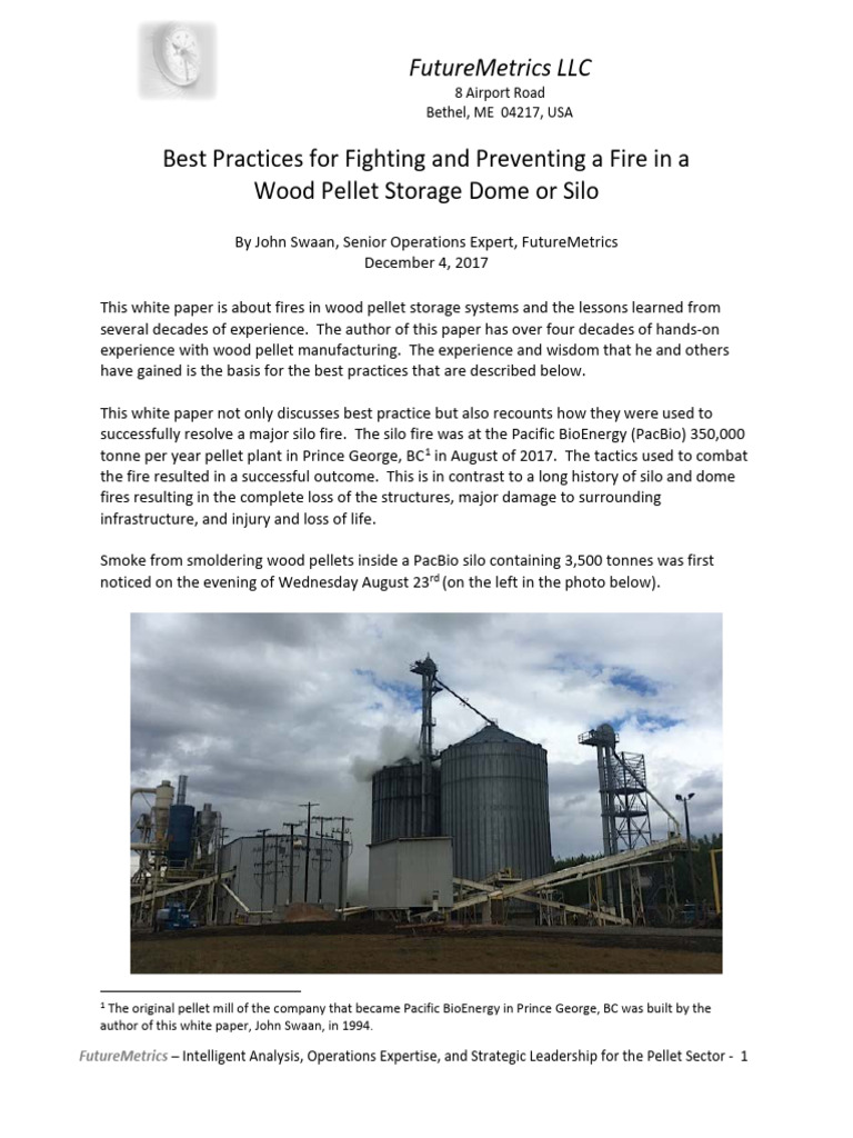 Fire Prevention Best Practices for Pellet Silos | PDF | Flow ...