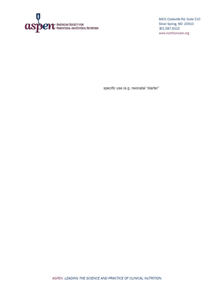 Parenteral Nutrition BUD and Hang Time Guidelines | PDF | Clinical ...