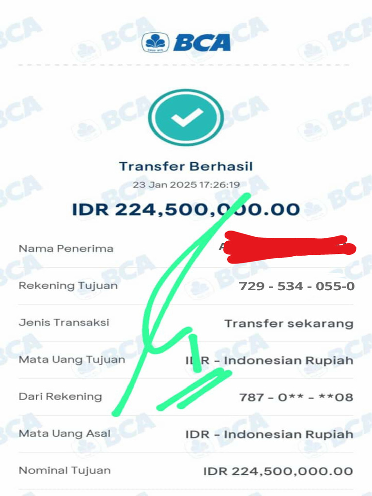Contoh Bukti Transfer PDF | PDF