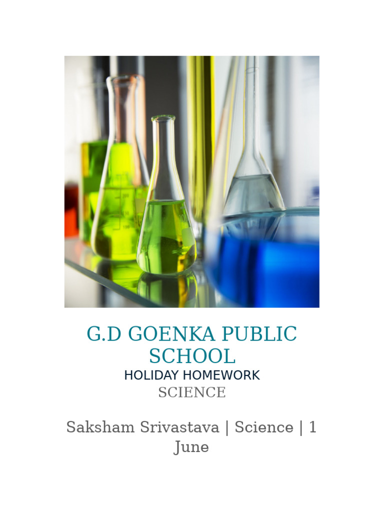 Science Homework | PDF