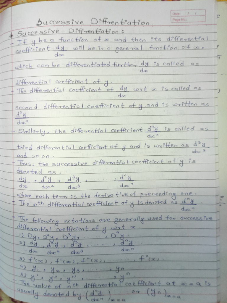 Successive Diff | PDF