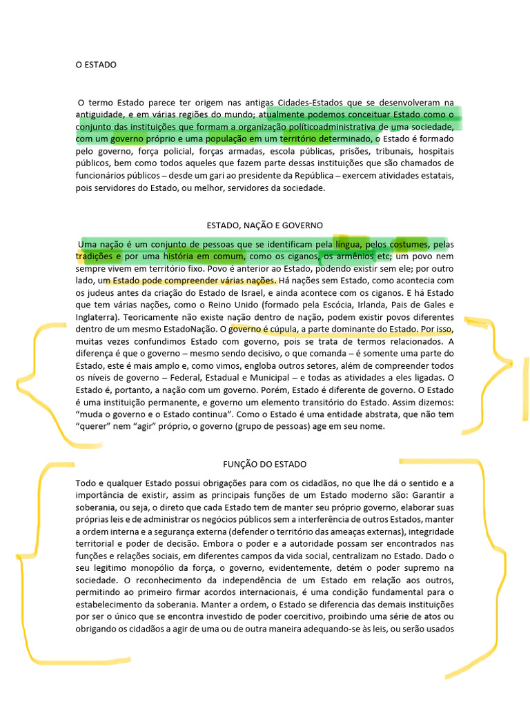 Conceito e Funções do Estado | PDF | Estado | Poder (social e político)