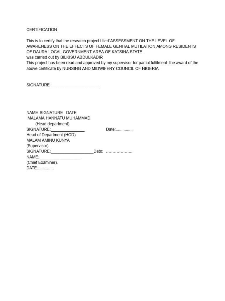 Document From Bilkisu Abdulkadir | PDF