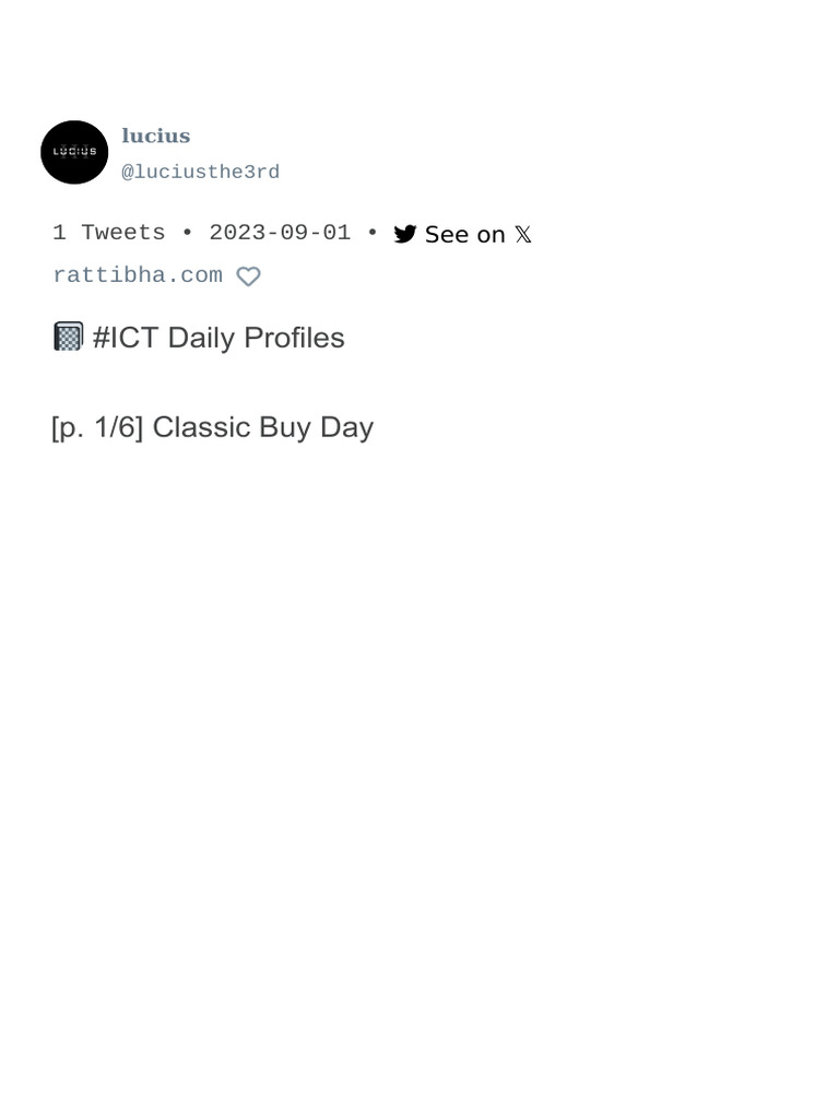 ? #Ict Daily Profiles (p. Thread by Luciusthe3rd سبتمبر ١، ٢٣ From ...