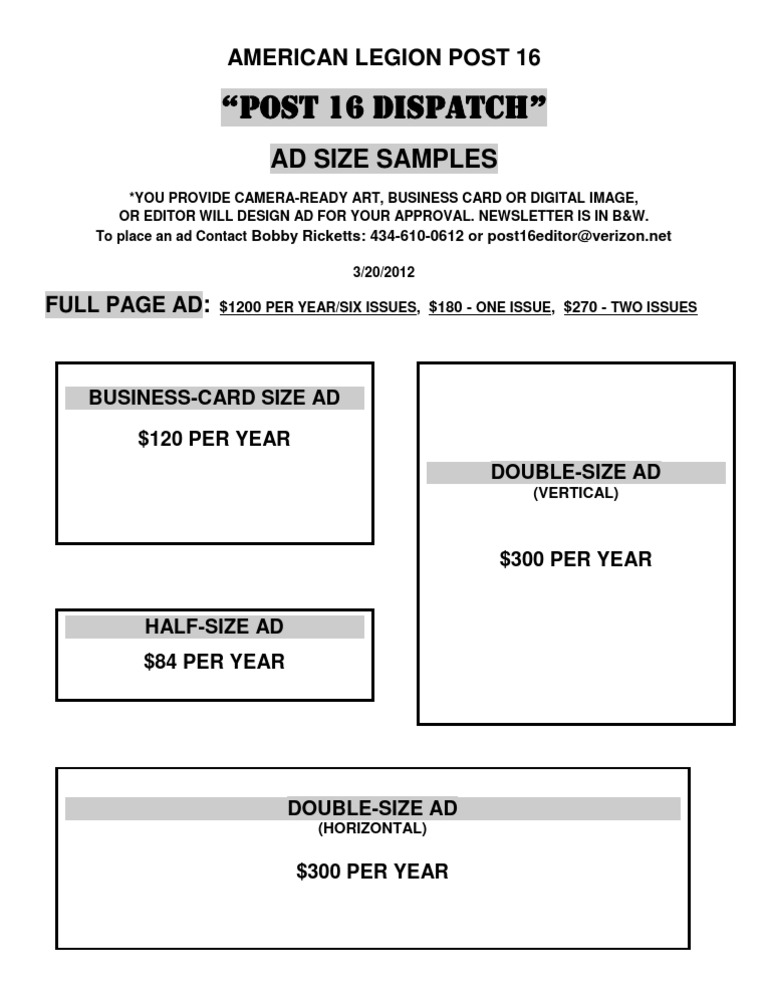 Post 16 Advertising Information | PDF