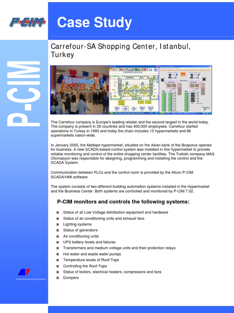 Carrefour-SA Shopping Center Turkey | PDF | Scada | Programmable Logic ...