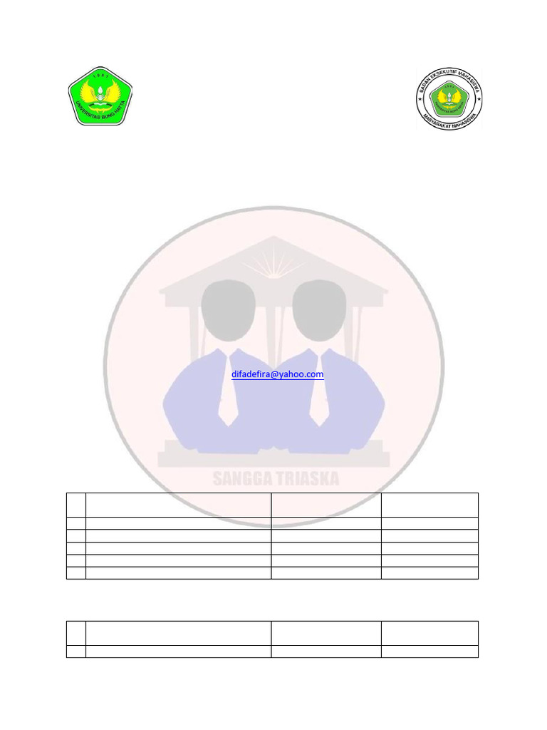 Formulir Kepanitiaan LKMM-TM Proklamator BEMM UBH 1 | PDF