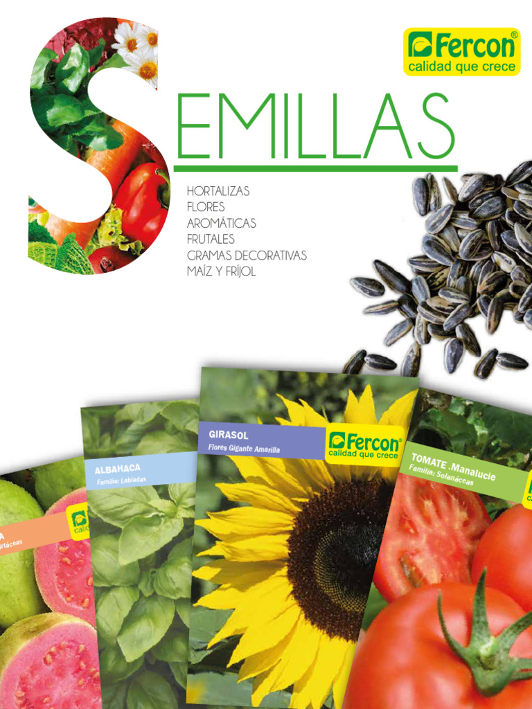 Catálogo de Semillas Fercon | PDF | Cilantro | Cocina vegana