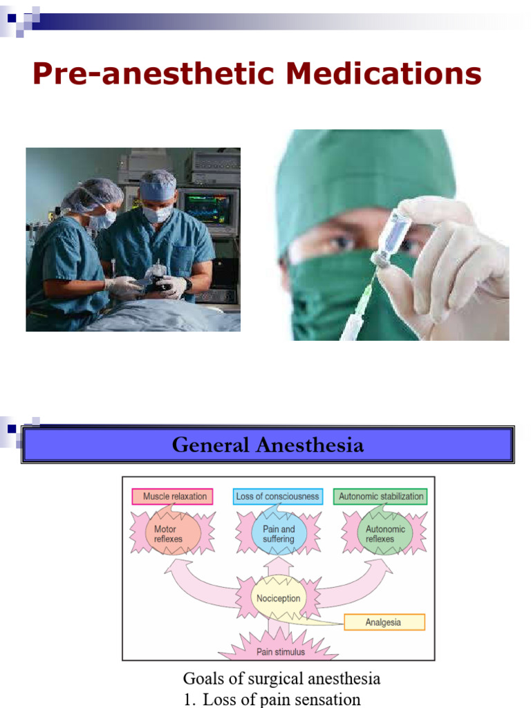 Pre Anesthetic Medications | PDF | Stomach | Analgesic
