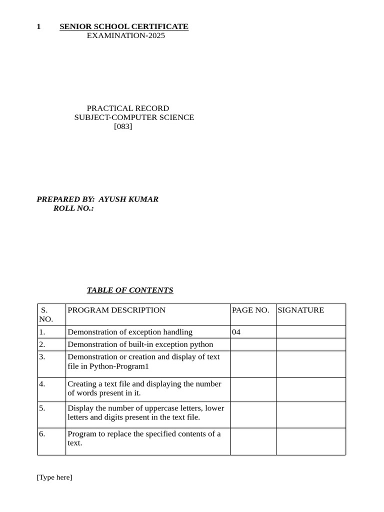 1 Senior School Certificate | PDF | Comma Separated Values | Letter Case
