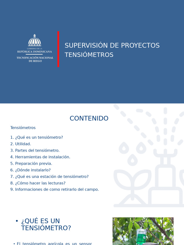 Tensiómetros - TNR | PDF | Riego