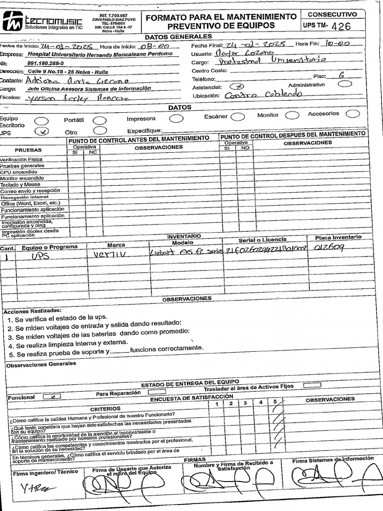 P2025 1 Ups-Tm 426 012609 | PDF