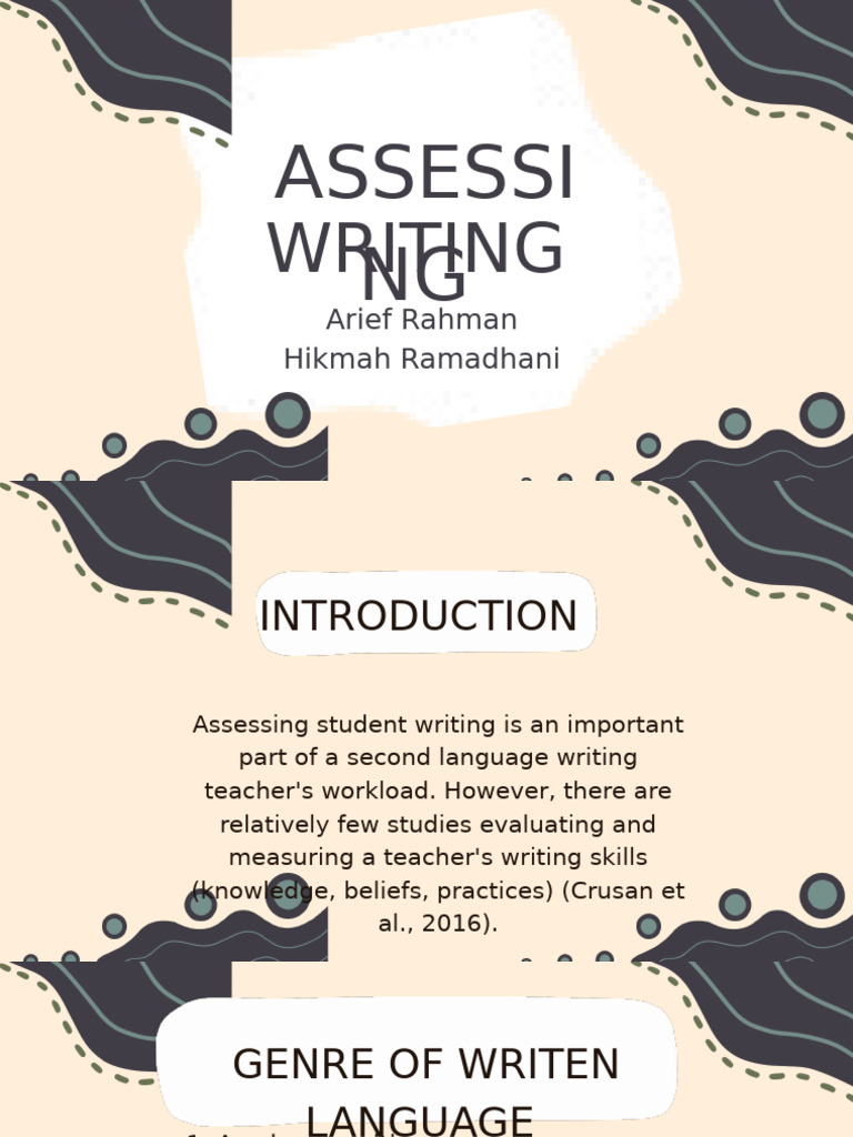 Assessing Writing KLP 13 | PDF | Information | Writing