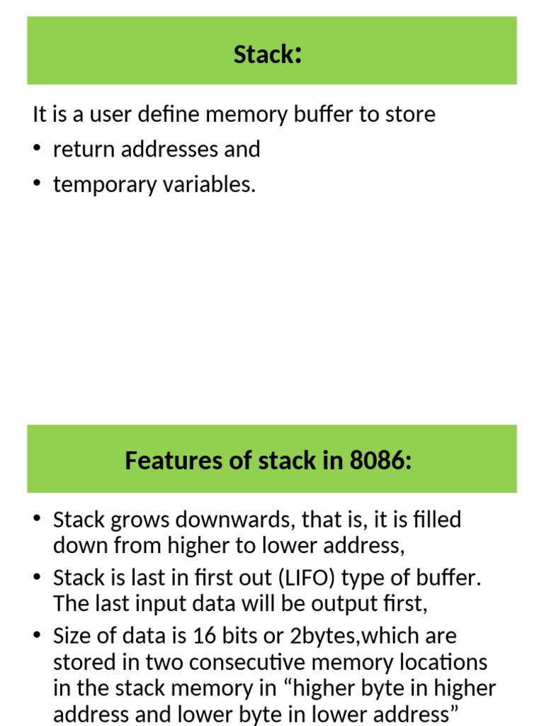 Assembly Stack Procedure | PDF | Parameter (Computer Programming) | Pointer (Computer Programming)