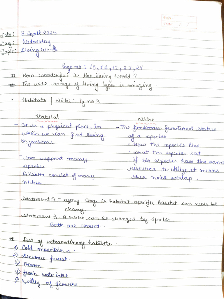 The Living World Class 11th | PDF