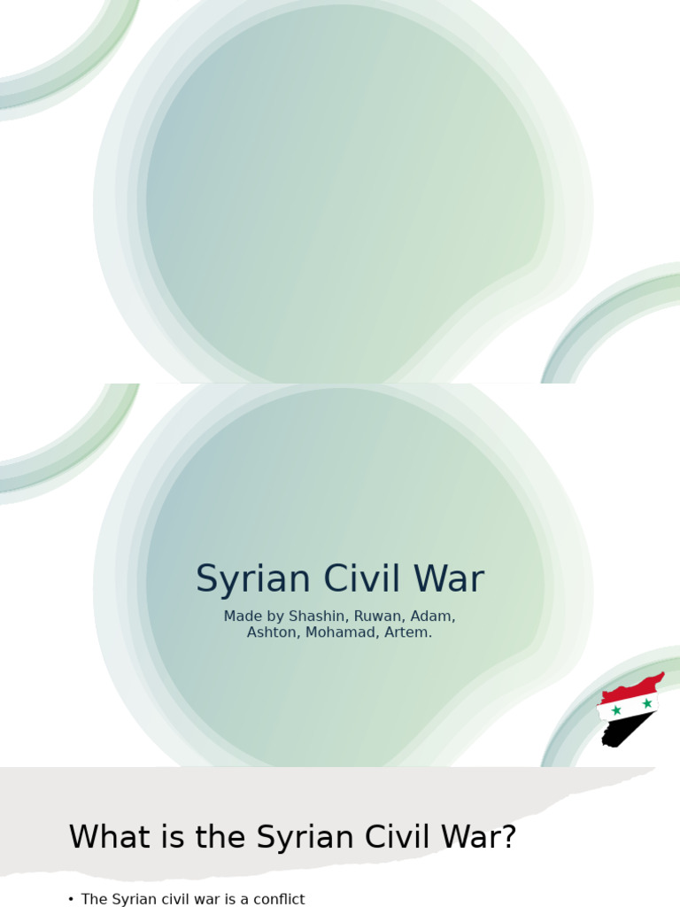 Syrian Civil War - Moral Education PowerPoint | PDF