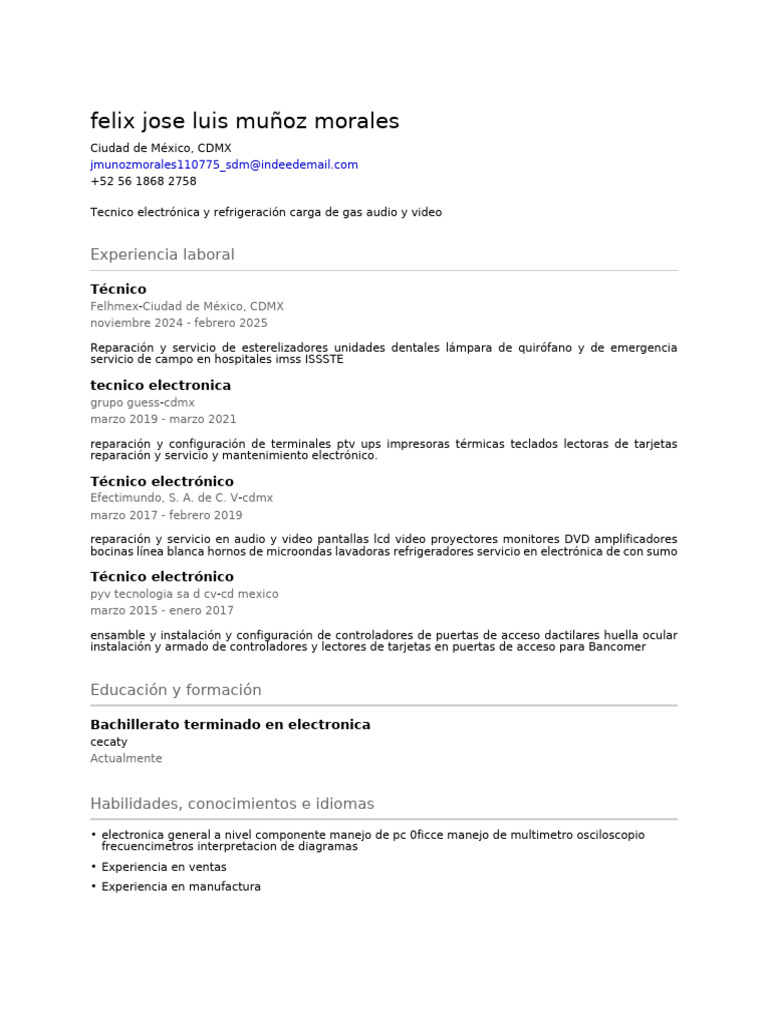 Técnico en Electrónica y Refrigeración | PDF