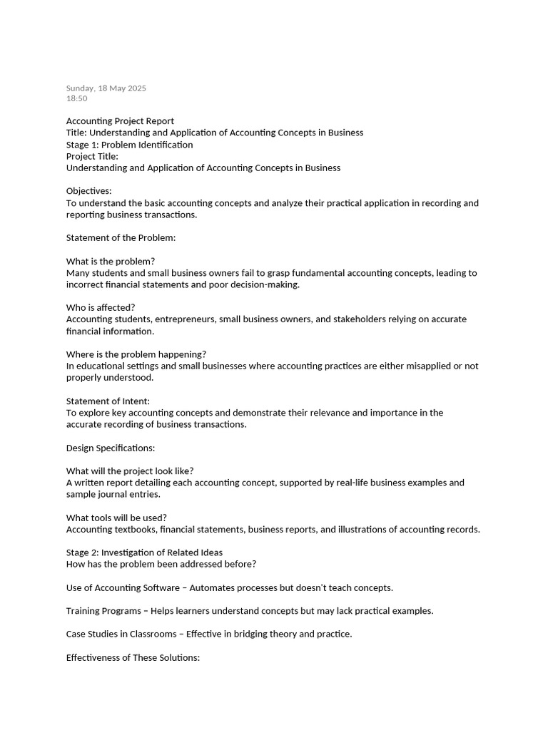 Accounting Concepts for Business Success | PDF | Concept | Accounting