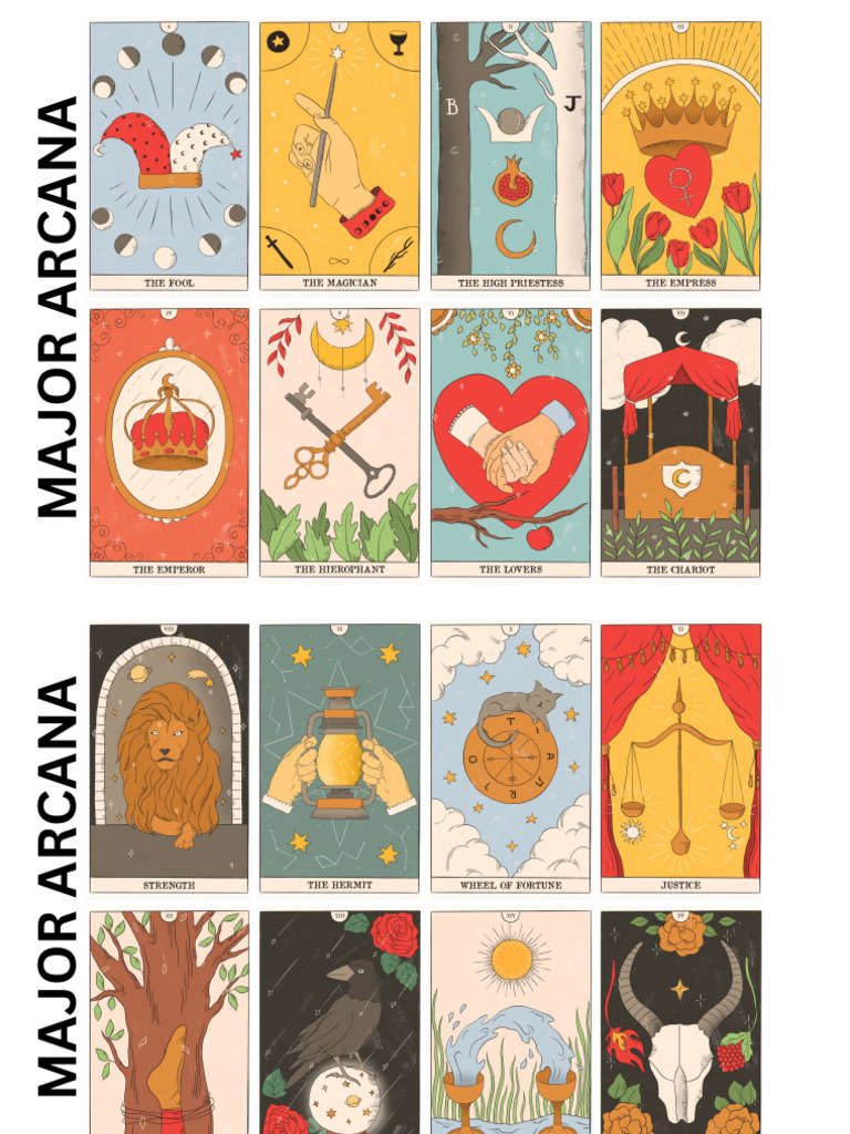 Printable Major Arcana Tarot Cards PDF | PDF