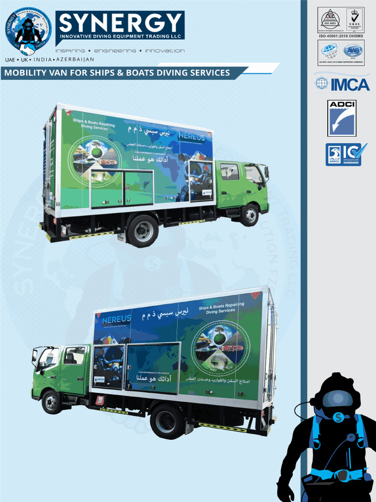 Mobility Van Ships Boats Diving Services | PDF