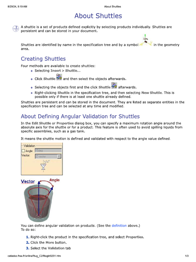 CATIA V5 About Shuttle | PDF