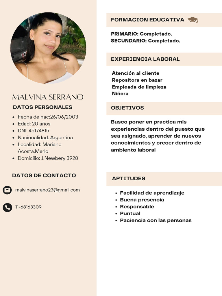 Blue Light Blue Color Blocks Flight Attendant CV | PDF