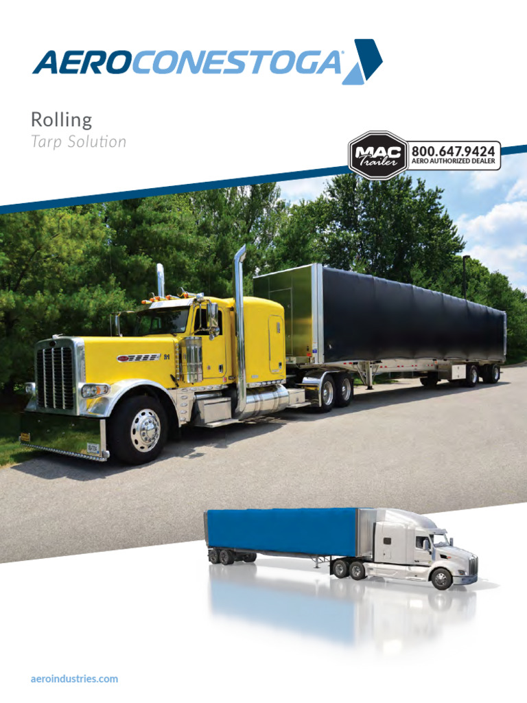Conestoga Rolling Tarp MT Encortinada | PDF | Screw | Trailer (Vehicle)