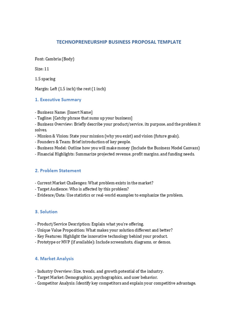 Business Proposal Paper Tempalte | PDF | Business Model | Private Sector