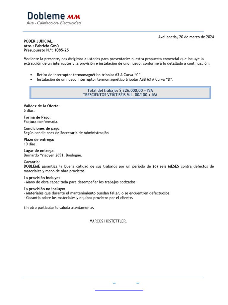 1085-25 Poder Judicial Buologne | PDF