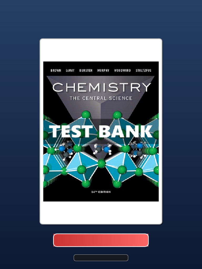Chemistry The Central Science 14 Ed Brown Ebook and TestBank Bundle ...