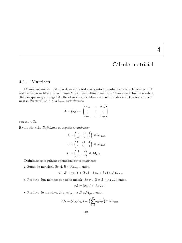 Cal Culo Matric I Al | PDF