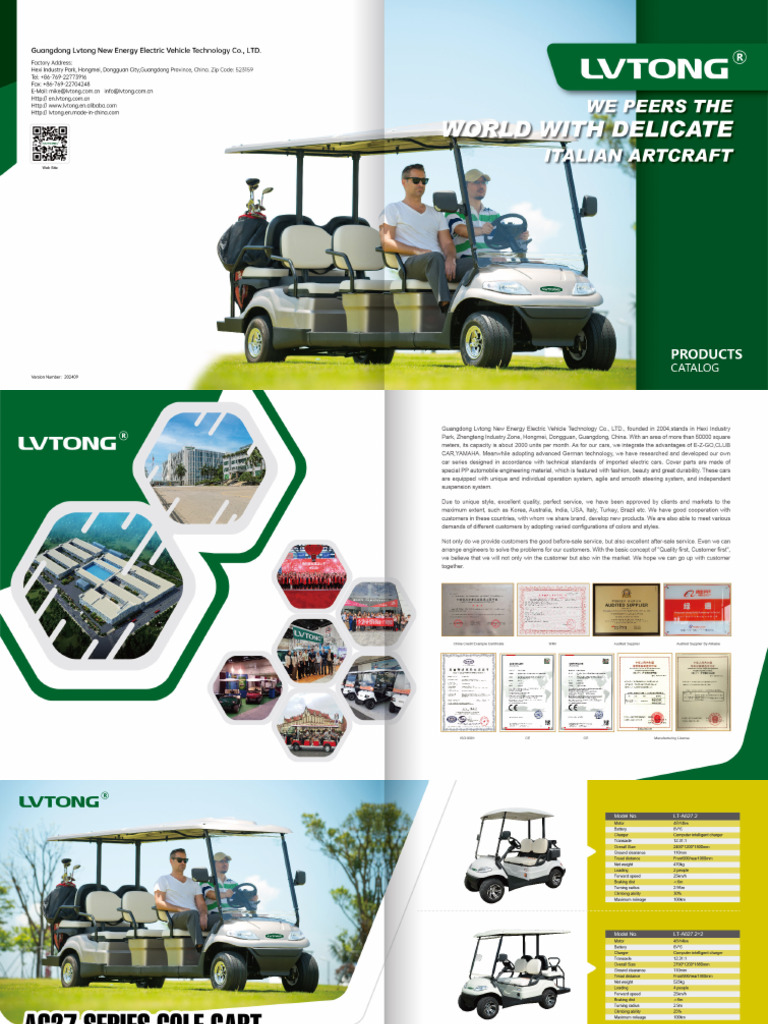 Lvtong Electric Vechicles Catalog | PDF