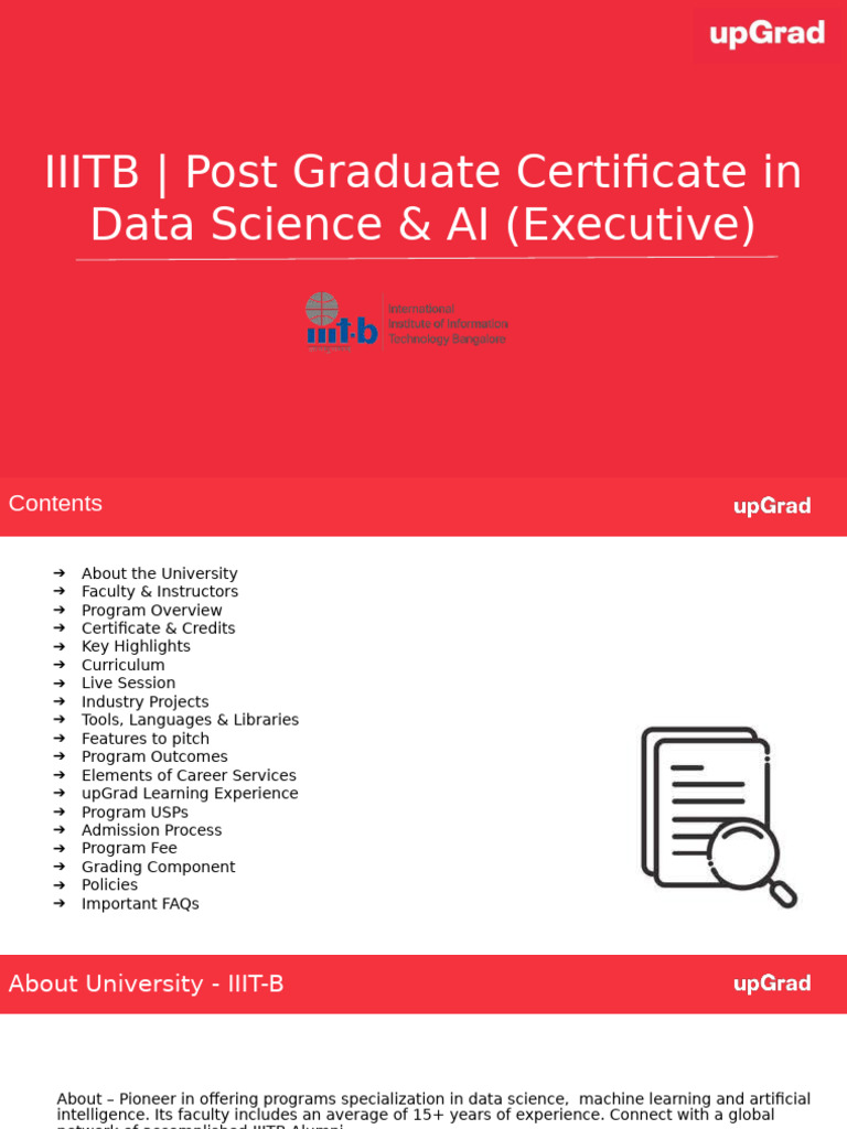 New PGC Ds & Ai Iiit-B (Executive) | PDF | Mentorship | Learning