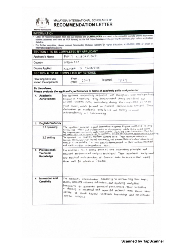 MIS Ref Letters | PDF