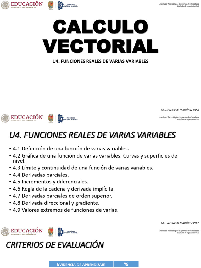 Funciones de Varias Variables en Cálculo | PDF
