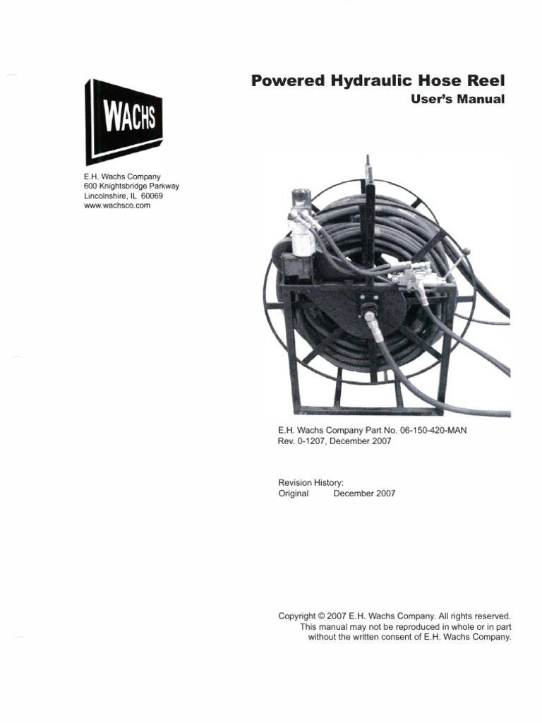 7 - Casing & String Multi-Cutter (Wachs - Powered Hydraulic Hose Reel ...