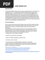Viksit Bharat 2047: Vision and Strategy | PDF