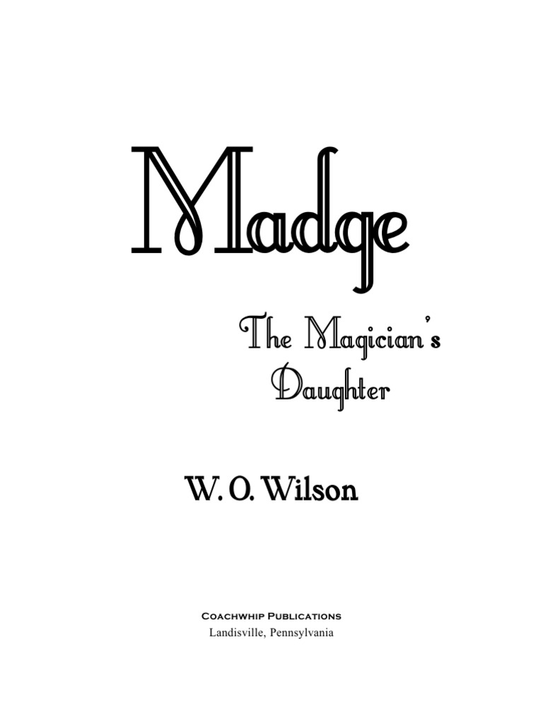 Madge the Magician’s Daughter Comics | PDF