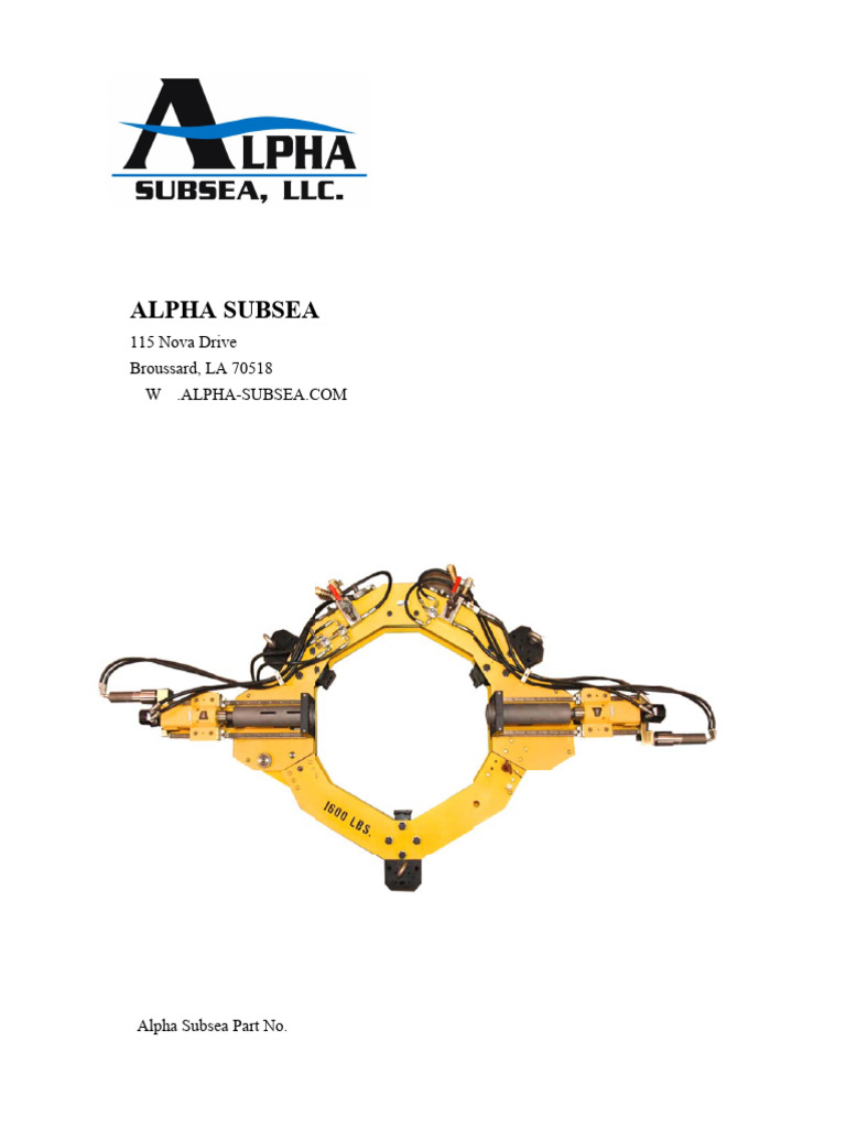 7 - Casing & String Multi-Cutter (Alpha SubSea - Dual Pin Drill) | PDF | Drill | Noise