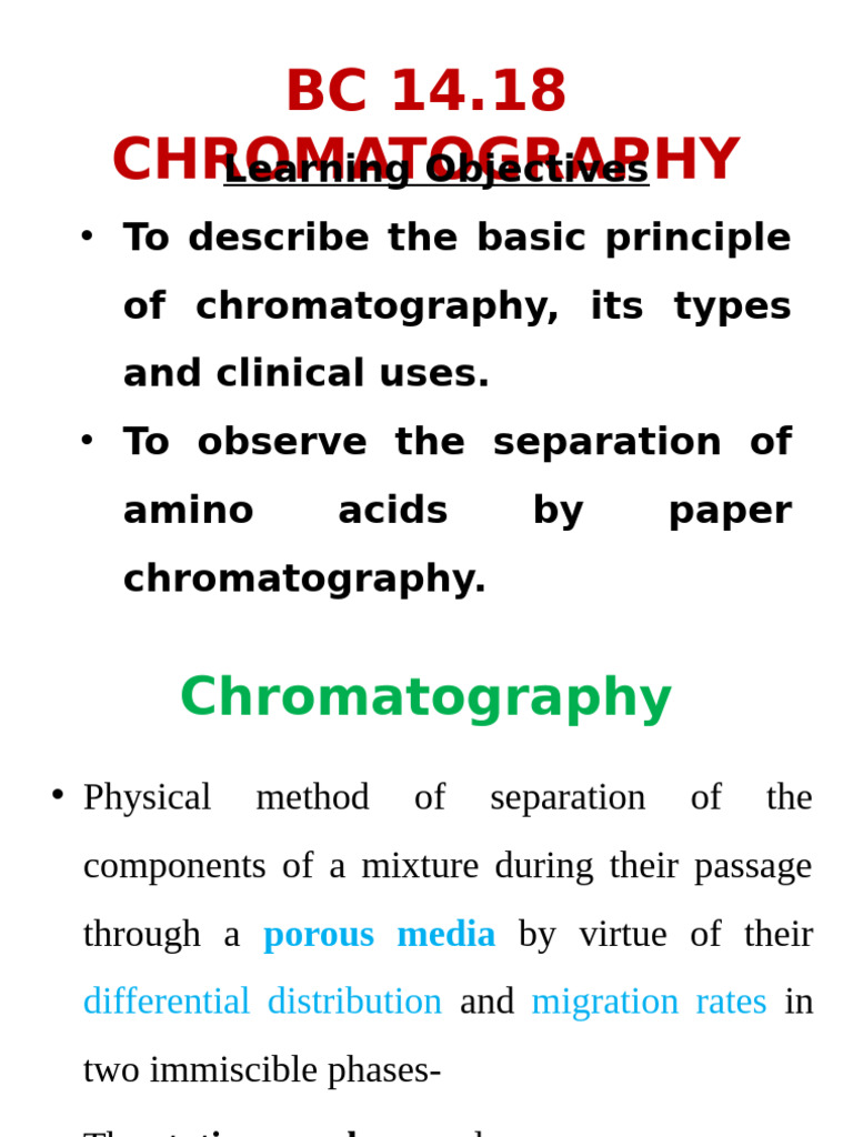 Principles of Paper Chromatography | PDF | Chromatography | High ...