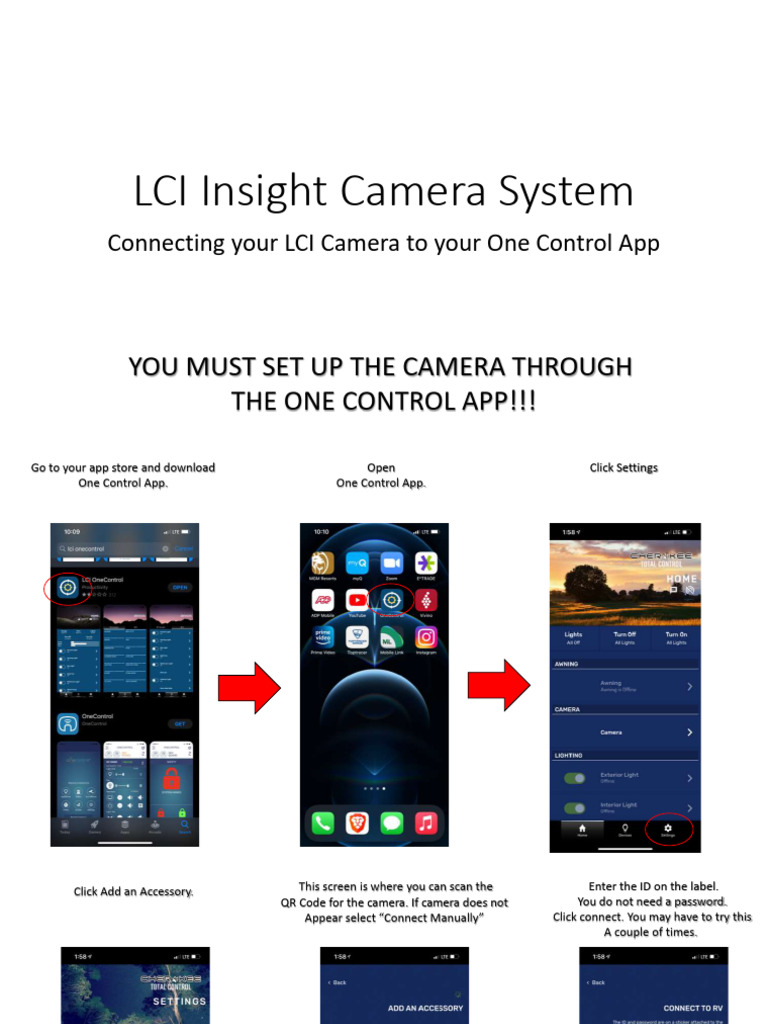 Connect LCI Insight Camera to App | PDF