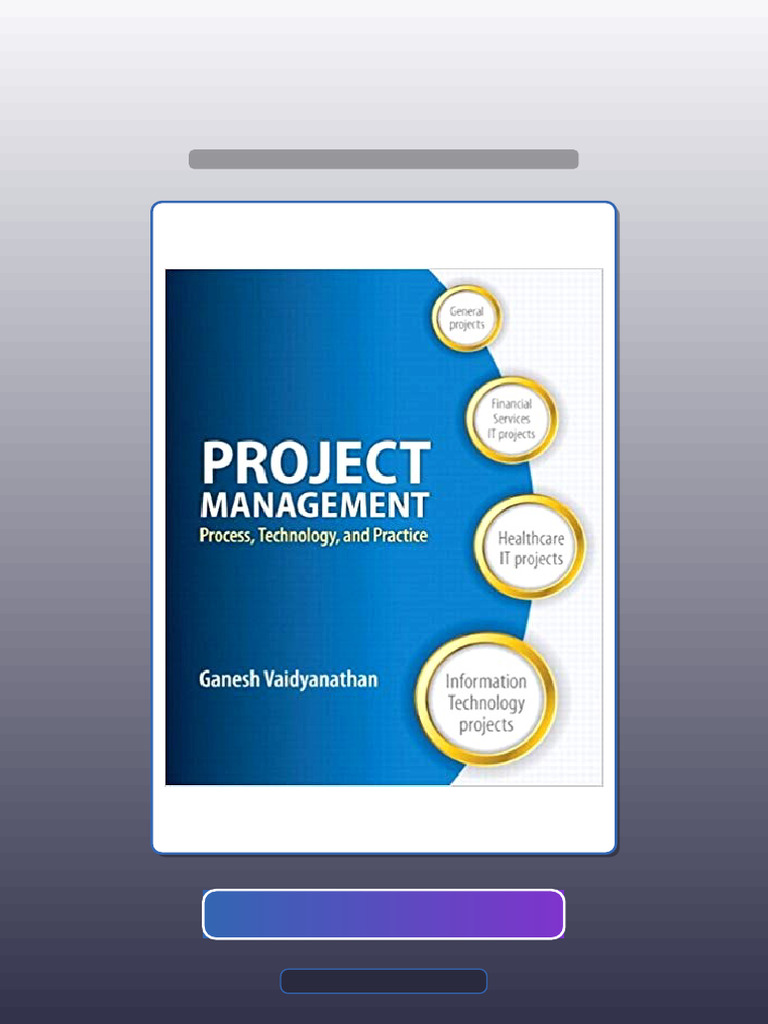Project Management Process Technology and Practice 1st Edition by Ganesh Vaidyanathan | PDF ...