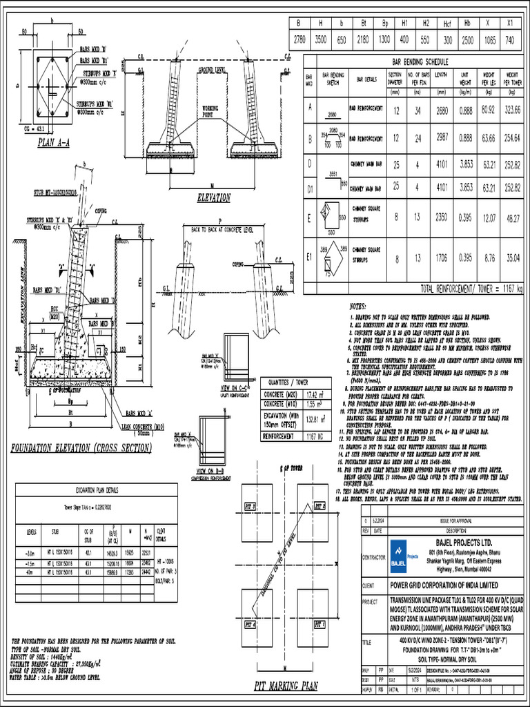 02 Foundation Drawing TT DB1+0 DRY | PDF