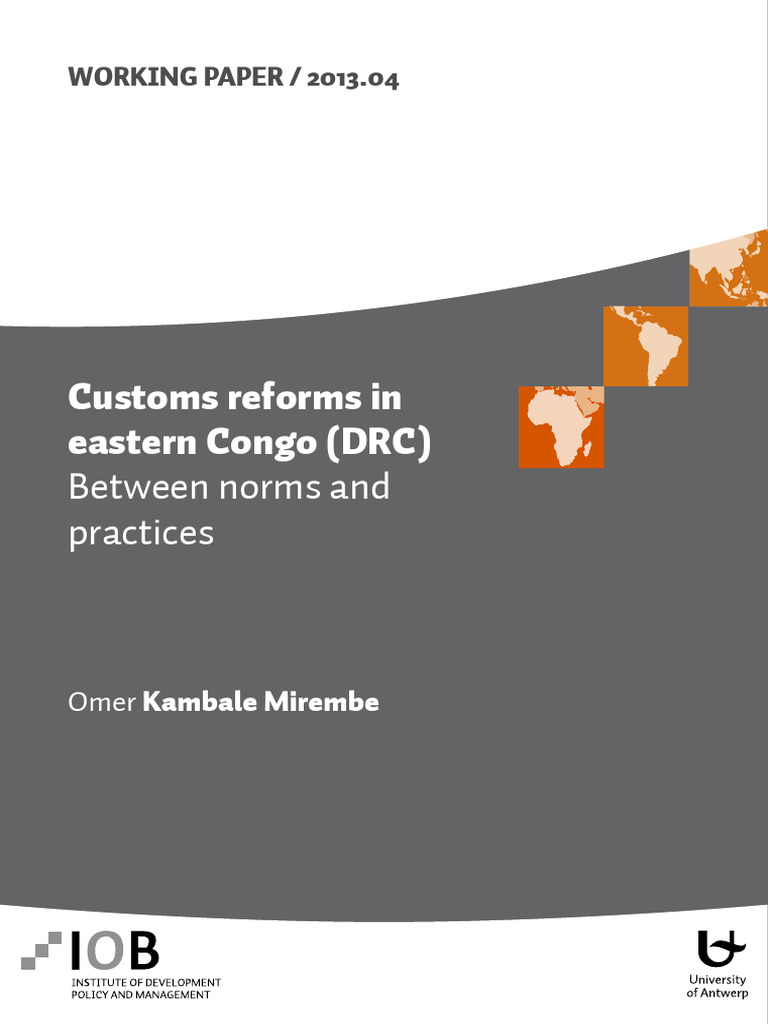 Customs Reforms in Eastern Congo DRC | PDF | Customs | Taxes