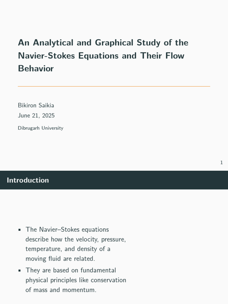 Biki | PDF | Navier–Stokes Equations | Fluid Dynamics
