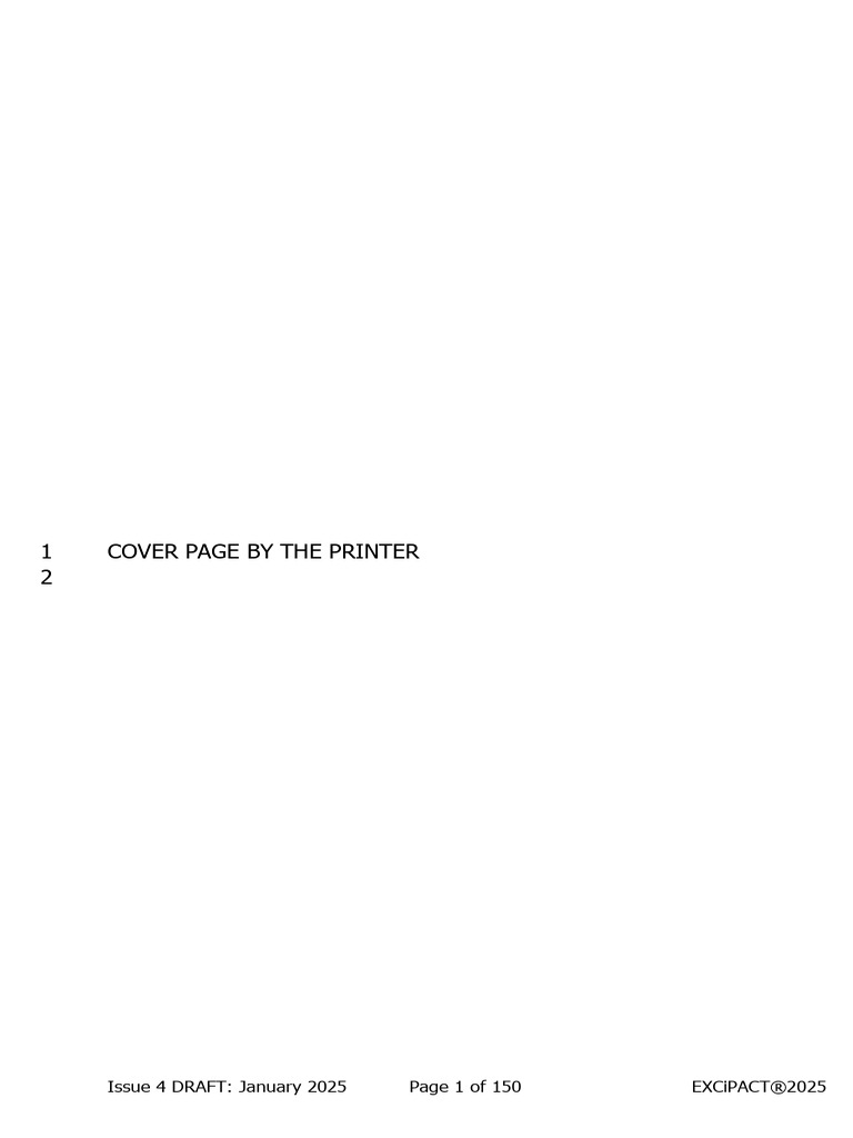 EXCiPACT Standard 2025 Draft PDF | PDF | Quality Management | Quality ...