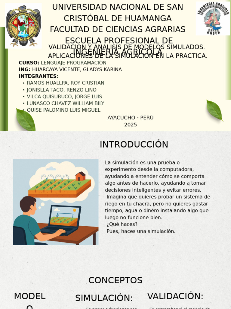 1.validación y Analisis de Modelos Simulados | PDF | Sistema de información geográfica | Simulación