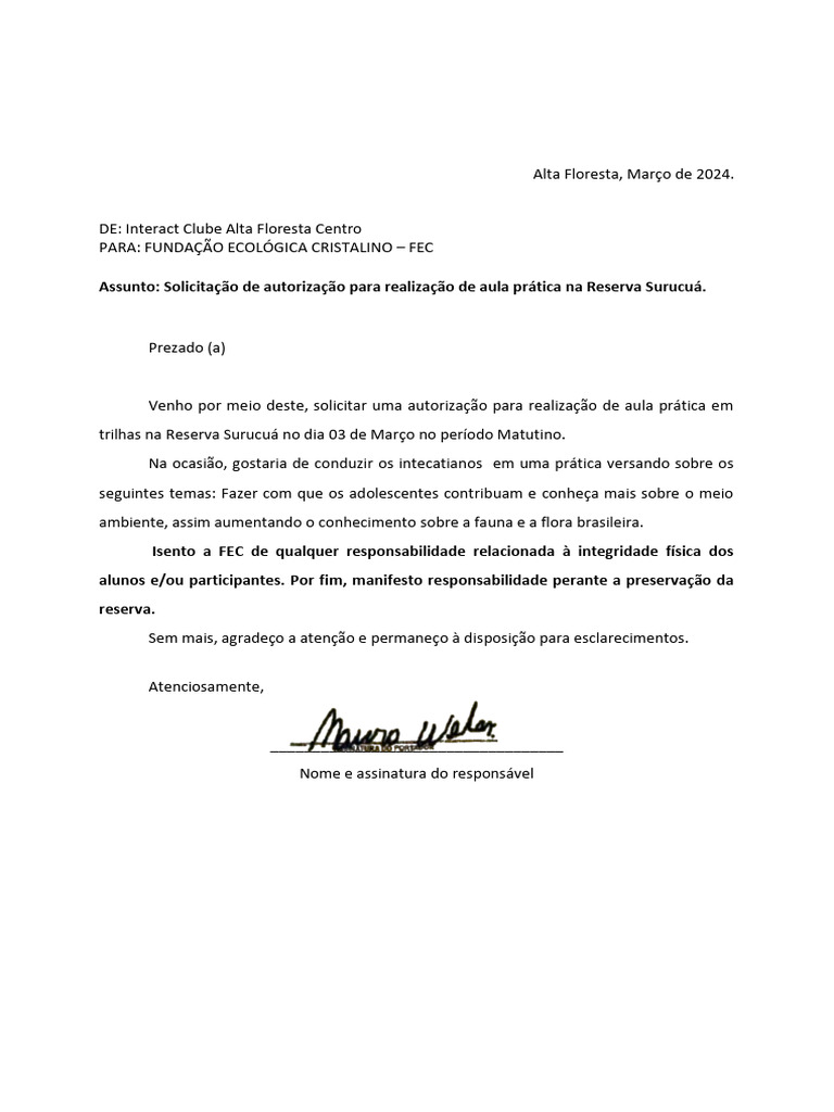 Oficio Solicitacao | PDF