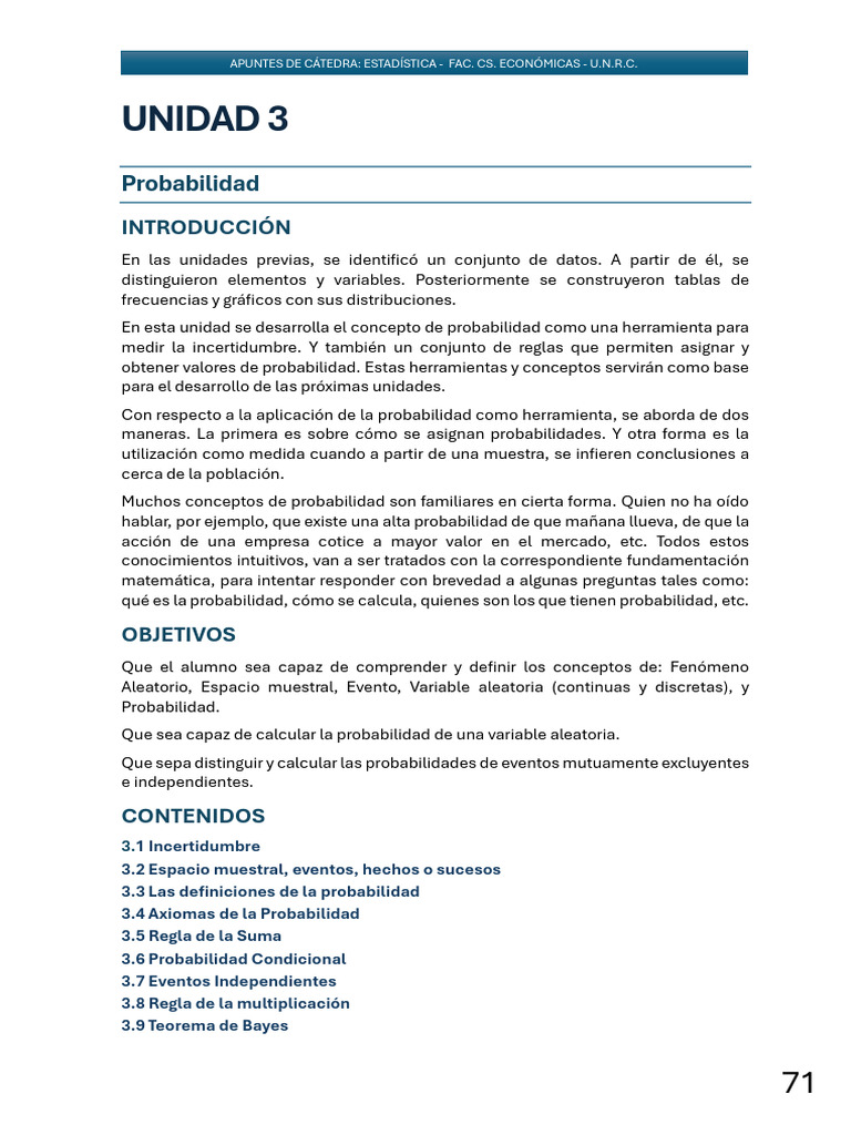 Estadistica Probabilidad | PDF | Teoría de probabilidad | Probabilidad